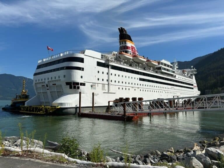 Floatel arrives at Woodfibre LNG site | Woodfibre LNG